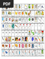 Lista de Pictogramas y Nombres | PDF