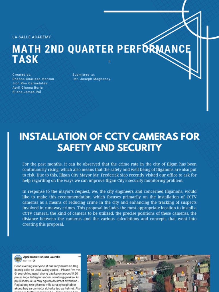 2nd Quarter Math Performance Task (6) | PDF | Closed Circuit Television ...