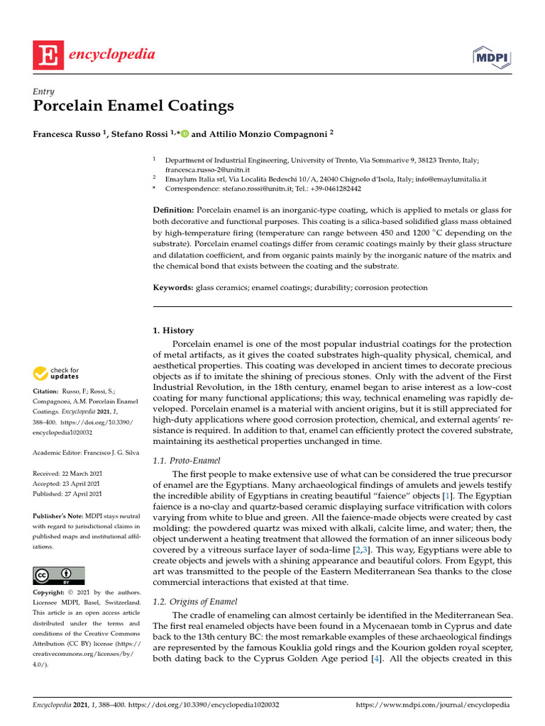 Porcelain Enamel Coatings | PDF | Vitreous Enamel | Cast Iron