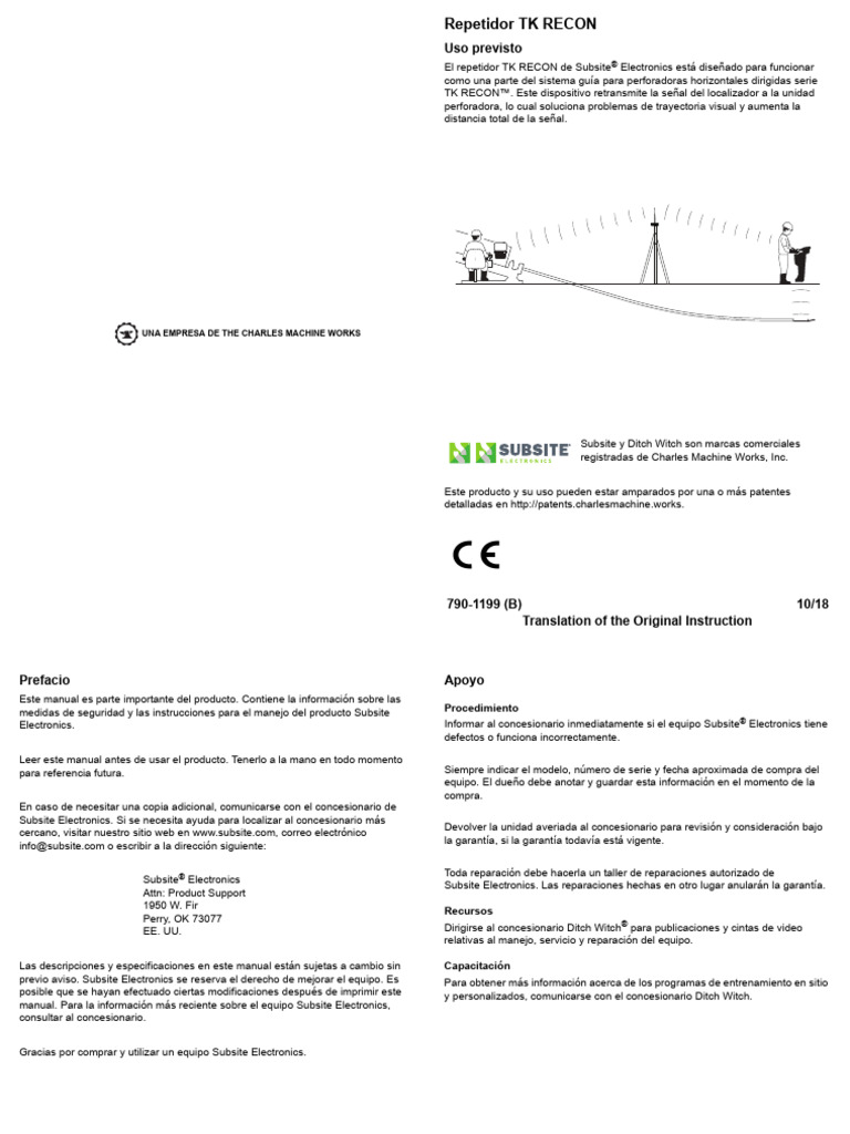 Repetidor TK RECON para Perforadoras HDD | PDF | Electrónica