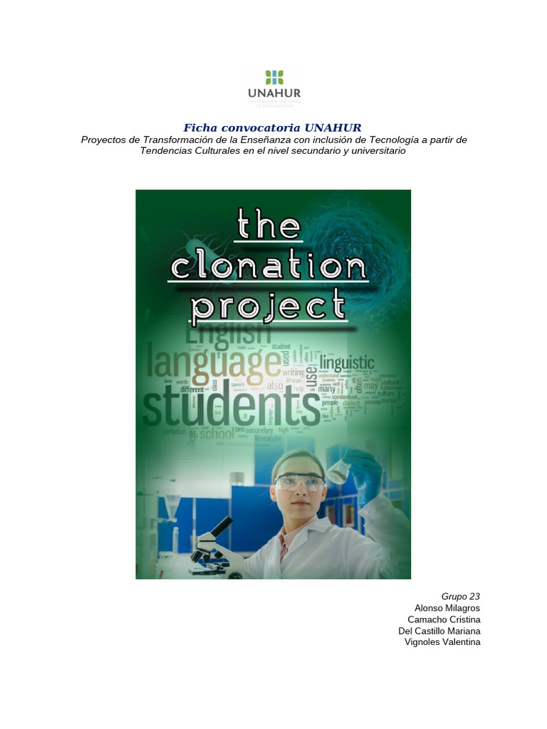 Biology & English Project | PDF | Enseñando | Biología Celular)