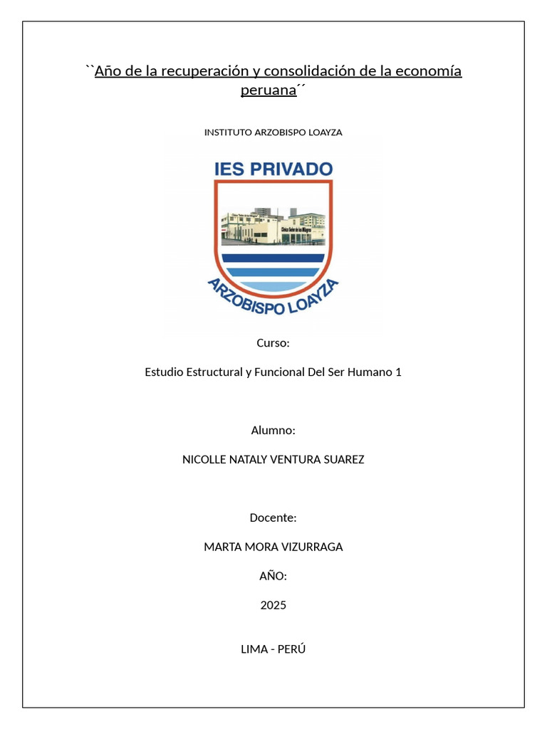 Carátula Instituto Arzobispo Loayza 2025 | PDF