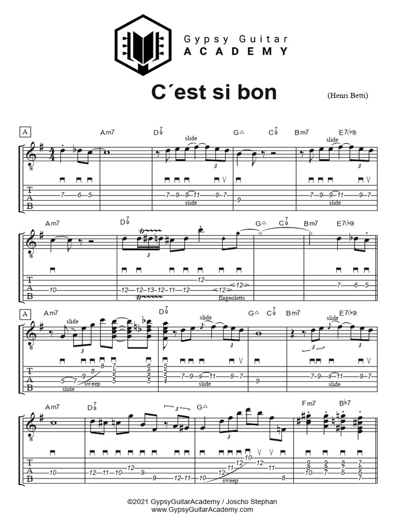 Cest Si Bon Transcription | PDF