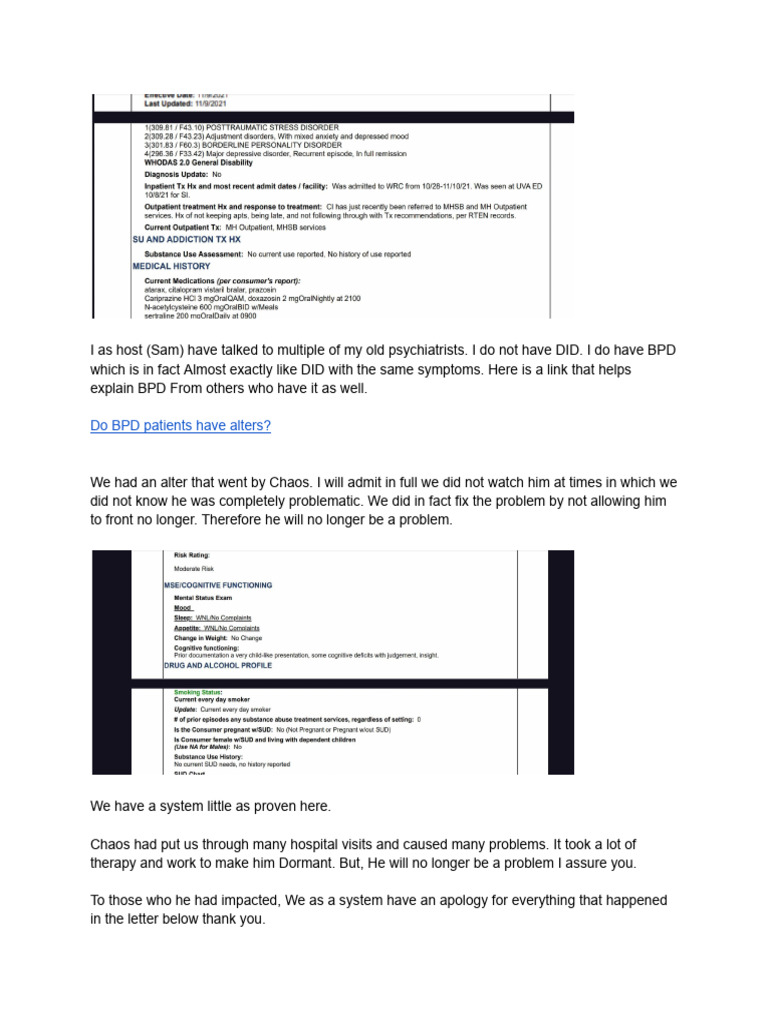 Chaos Sam Frank Document | PDF
