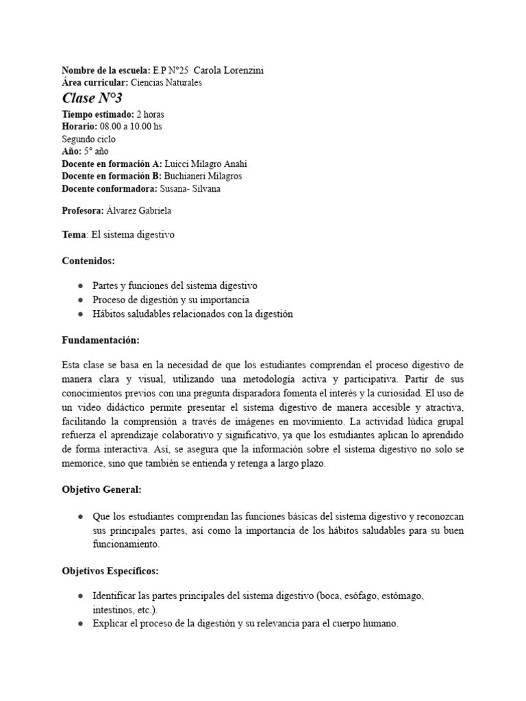 Sistema Digestivo Luicci | PDF | Sistema digestivo humano | Digestión