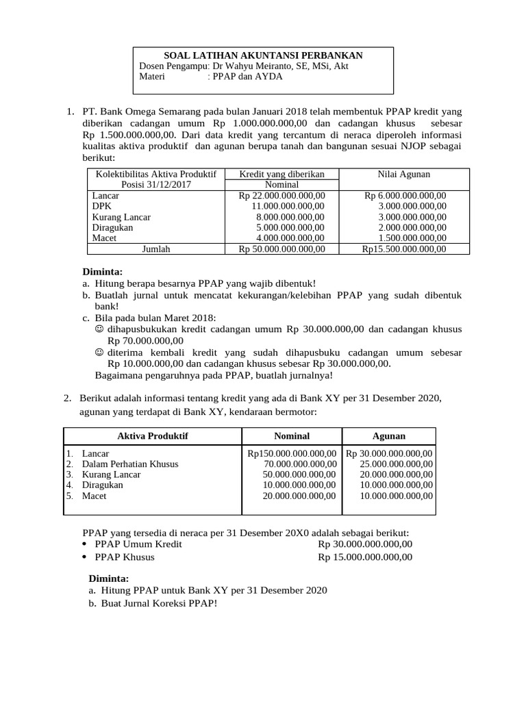Abank-4 Latihan Ppap Dan Ayda | PDF