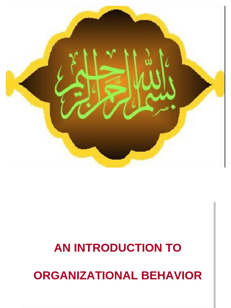 1 Intorduction To OB 27022023 120747pm | PDF | System | Psychology