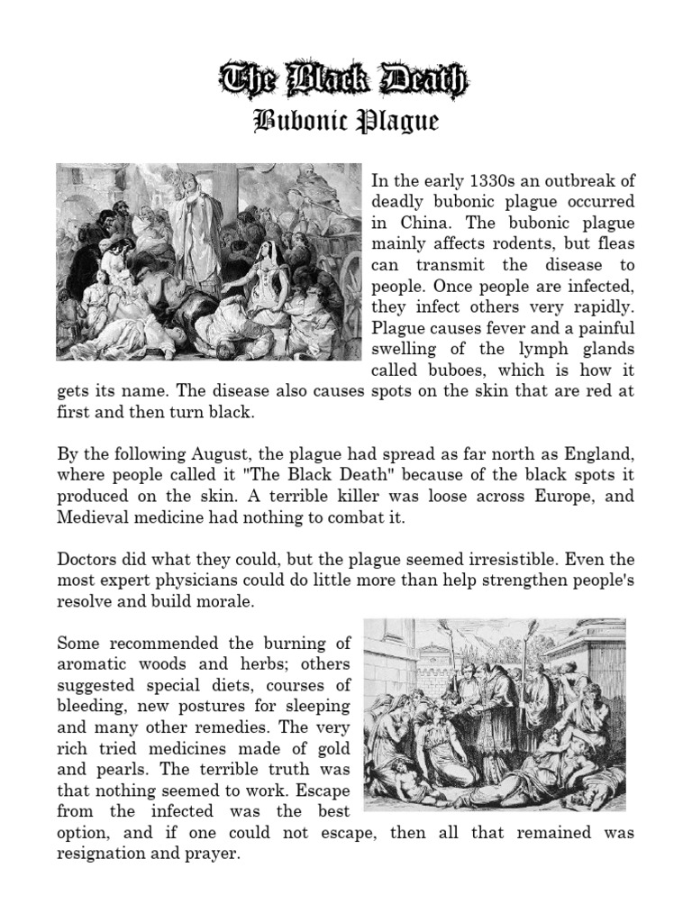 Medieval Europe's Black Death Impact | PDF | Black Death | Medicine