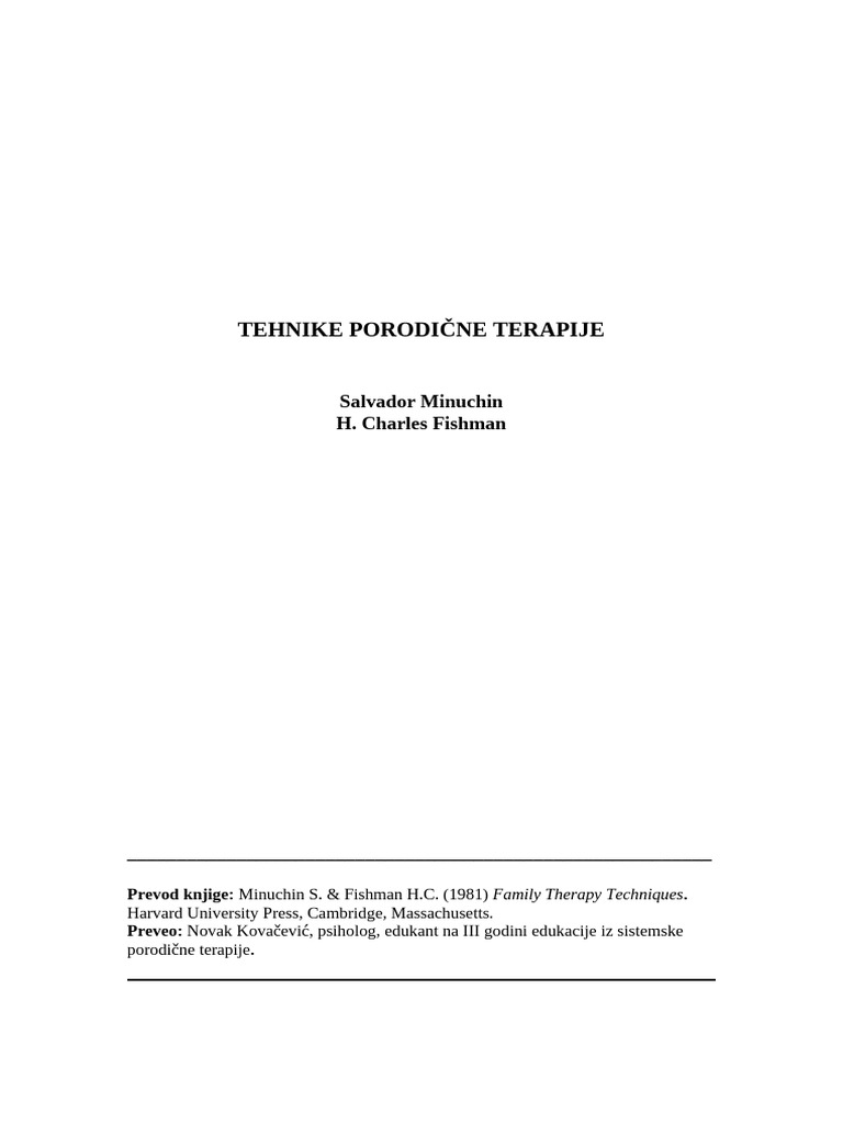 TEHNIKE PORODI-îNE TERAPIJE | PDF