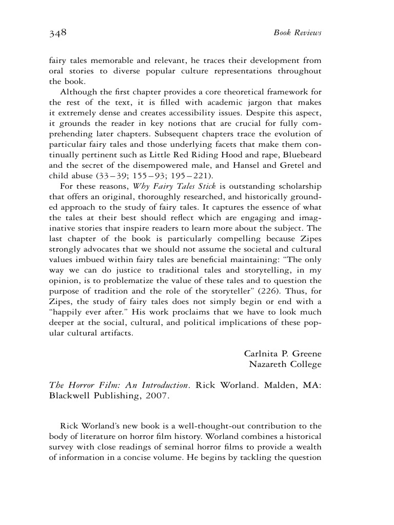 The Horror Film An Introduction | PDF | Horror Films | Fairy Tales