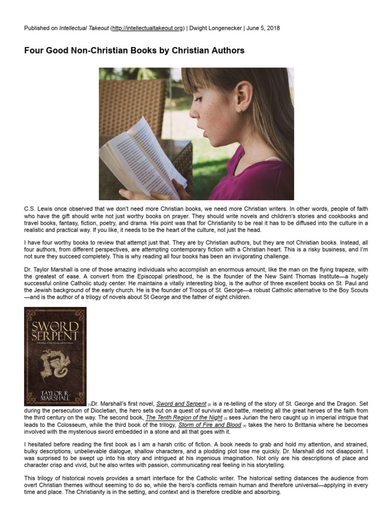 Four Good Non-Christian Books by Christian Authors | PDF