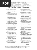 FBI (Frontal Behabioral Inventory | PDF | Caregiver | Mental And ...