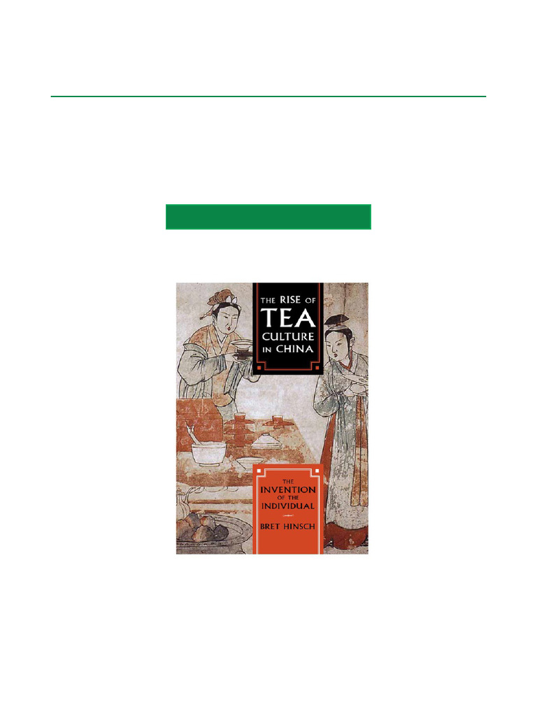 Read The Rise of Tea Culture in China The Invention of The Individual ...
