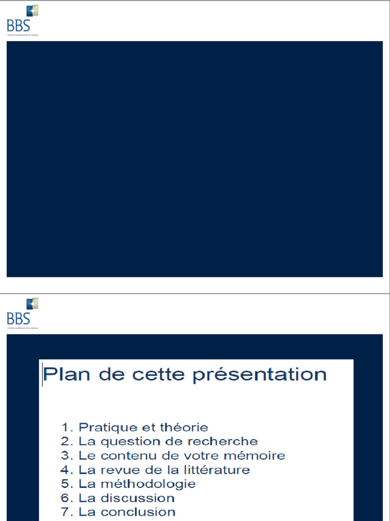 Methodologie Du Memoire M2 BBS | PDF