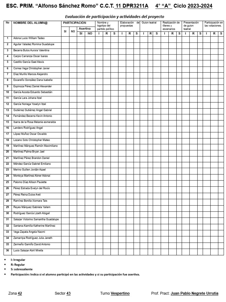 Instrumentos de Evaluacion Jor.2 4B | PDF