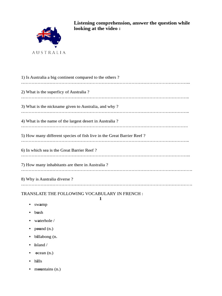 Voc Australia 4 | PDF