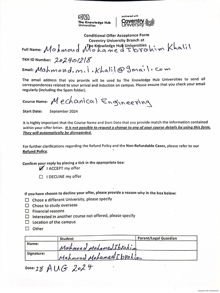 Conditional Offer Acceptance and The Pro | PDF