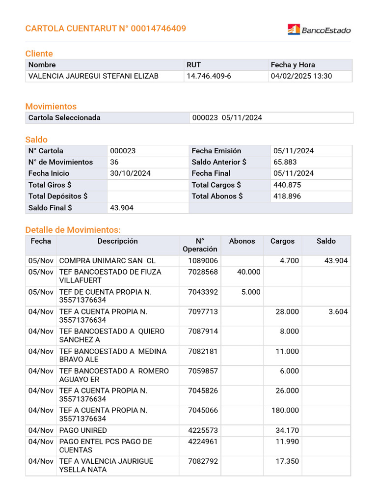 Cartola 000023 | PDF