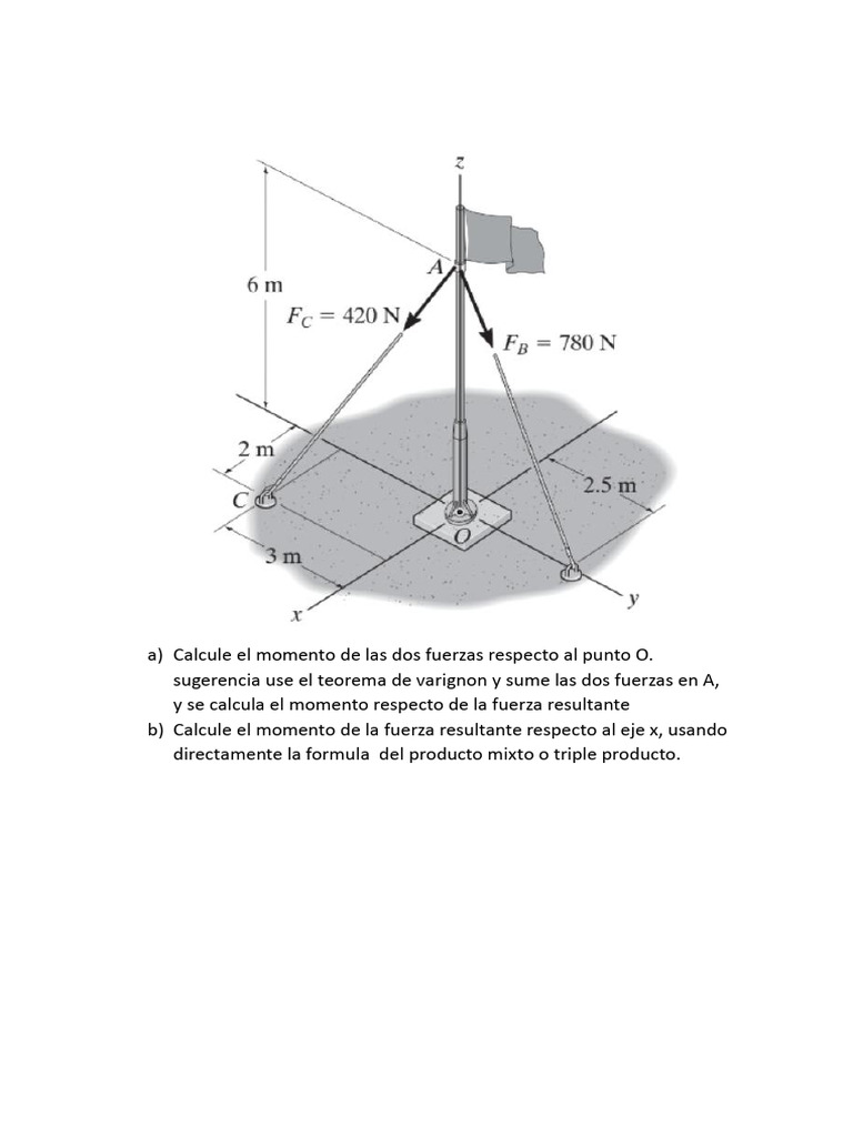 tarea momentos en 3d | PDF