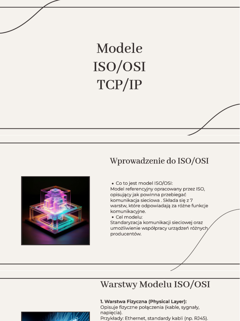 Prezentacja ISO OSI TCP IP | PDF