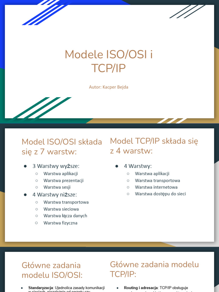 Modele ISO - OSI I TCP - IP | PDF