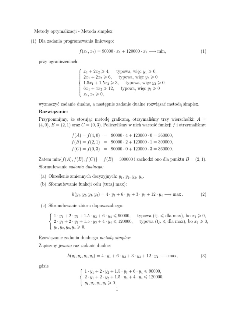 MO MetodaSimplex | PDF