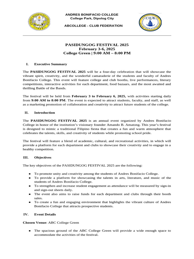 Final Proposal Pasidungog 2025 | PDF | Human Communication