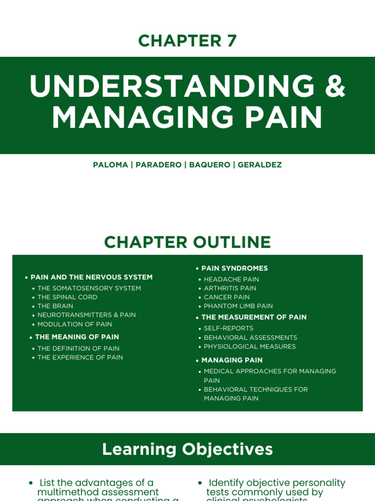 Health Psychology - Chapter 7 part 1 | PDF | Axon | Nervous System