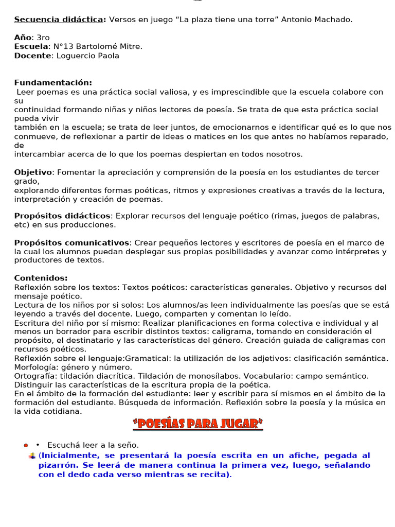 Act-Versos-En-Juego-3ero-C-2024 para Imprimir | PDF | Poesía | Lingüística