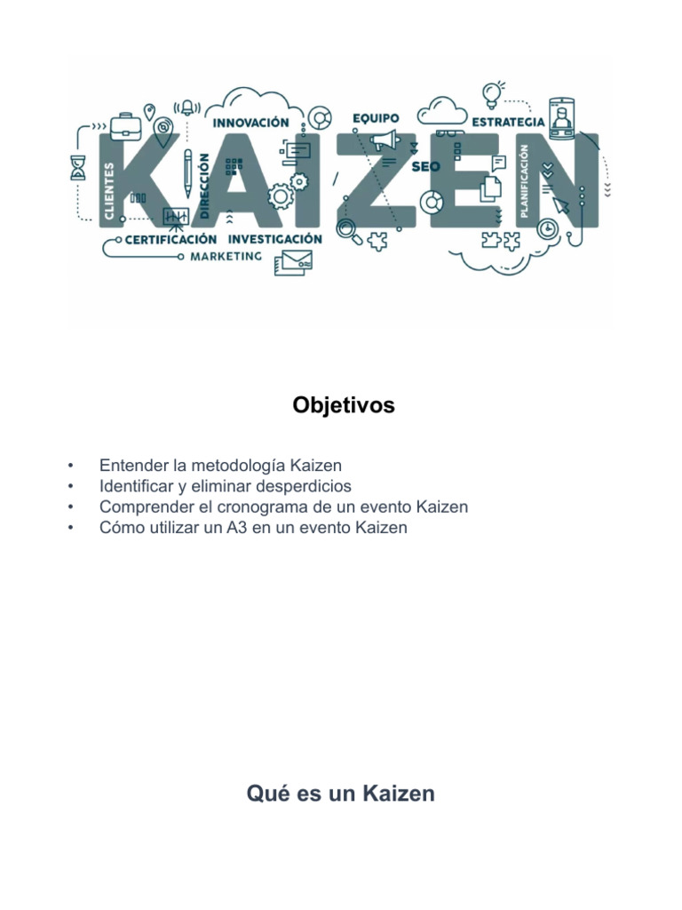 Metodología Kaizen: Mejora Continua Lean | PDF | Lean Manufacturing ...