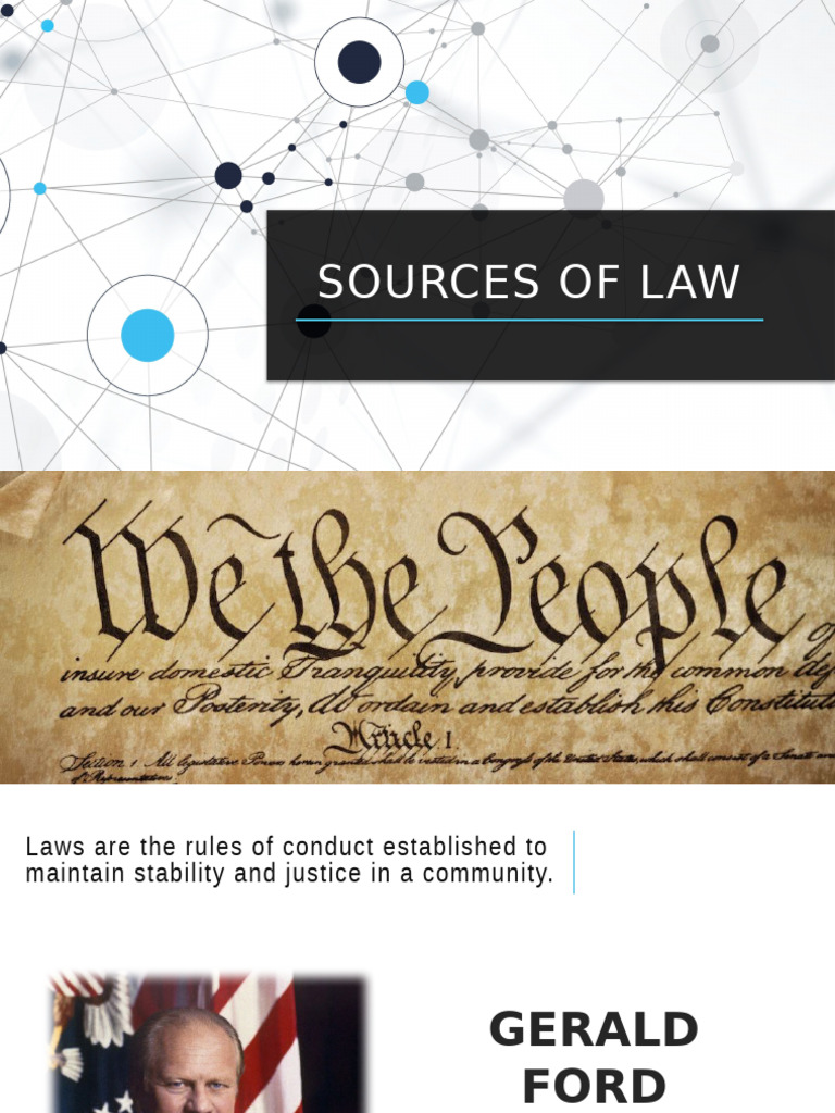 Legal English I - Sources of Law | PDF