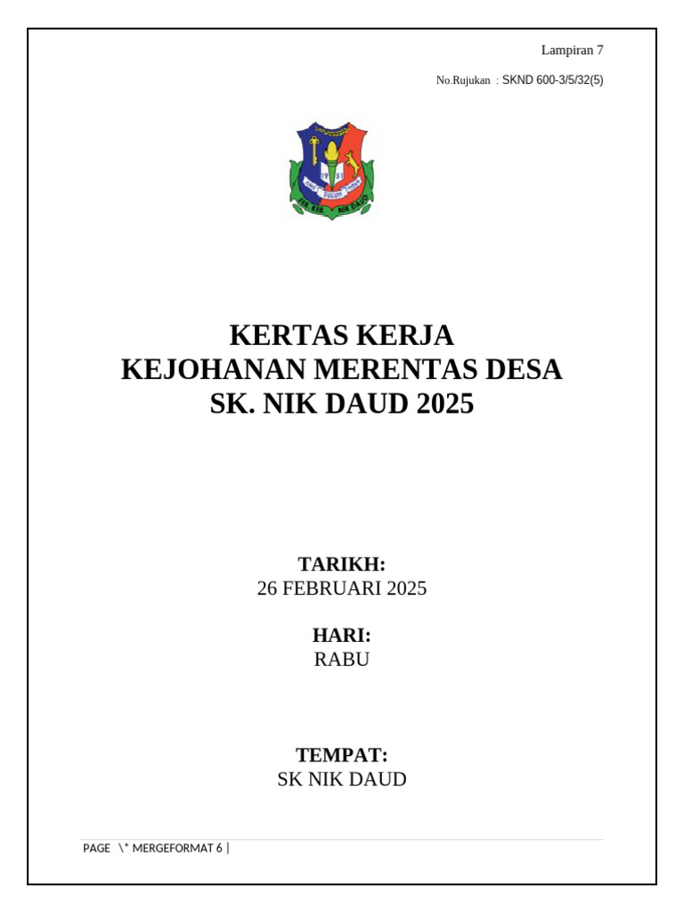 2025 KK Merentas Desa Edit | PDF