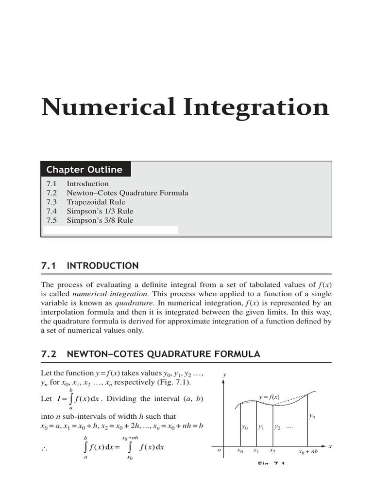 Numerical Integration_021915 | PDF | Integral | Numerical Analysis