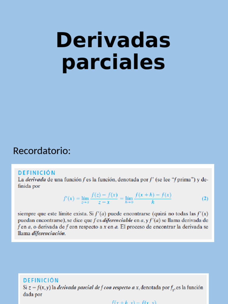 (7) Derivadas parciales | PDF