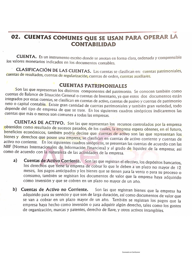 Definición de Cuenta | PDF