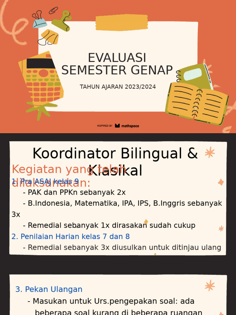 Scientific Notation Education Presentation in Red Cream Orange ...