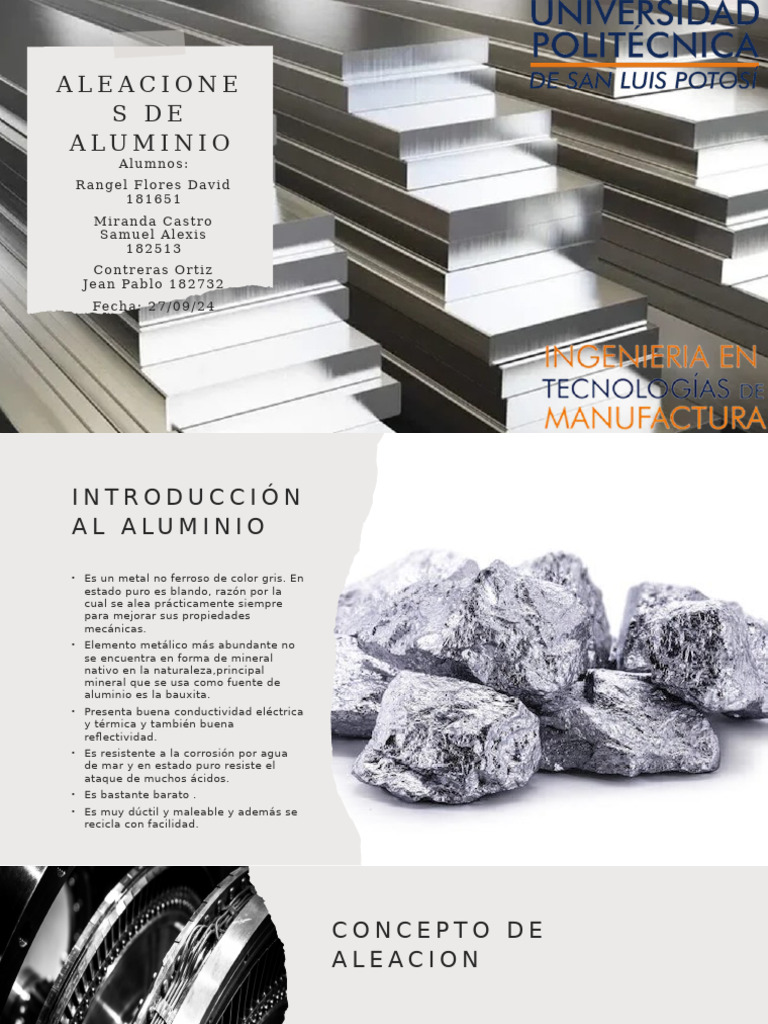 Aleaciones de aluminio | PDF | Aluminio | Aleación