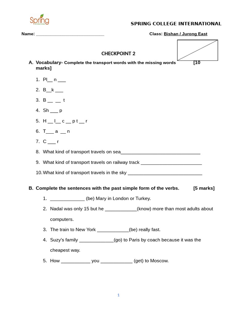 Checkpoint Unit 3 and 4 | PDF
