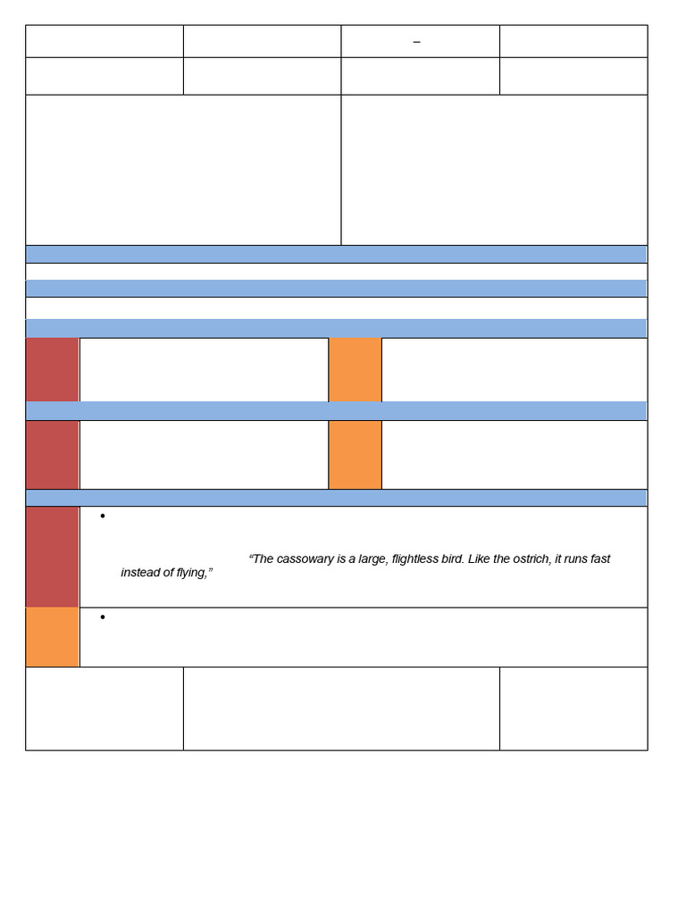 Year 5 Wildlife Reading Lesson Plan | PDF | Reading Comprehension ...