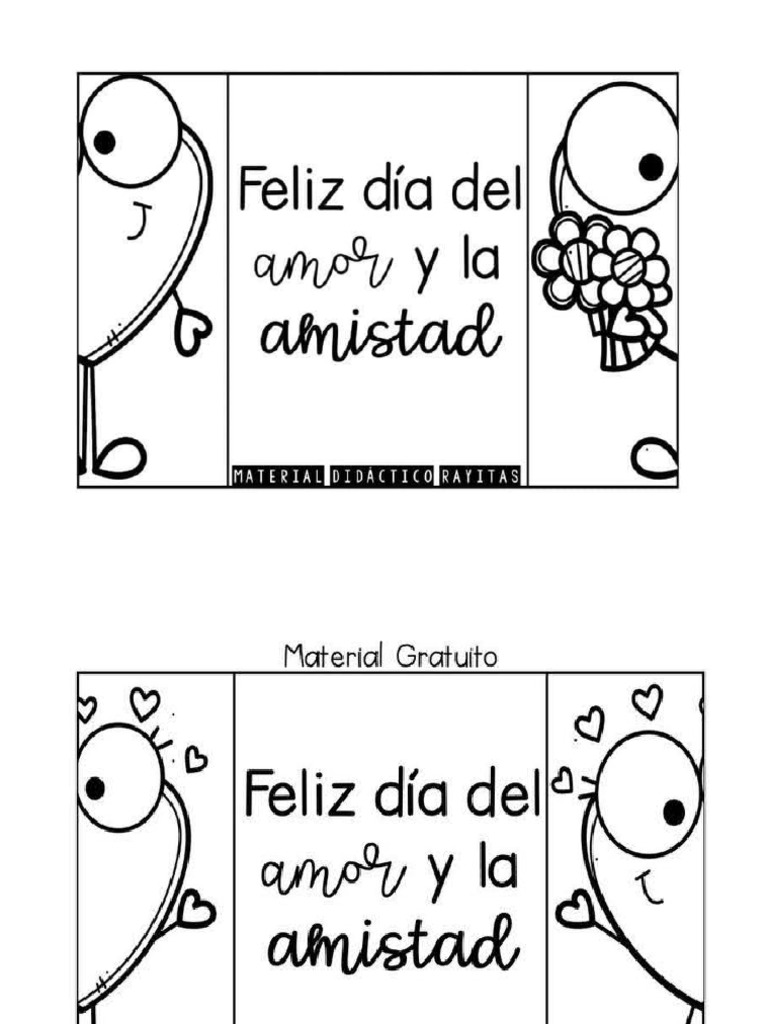 Tarjetas para El Dia Del Amor y La Amistad | PDF