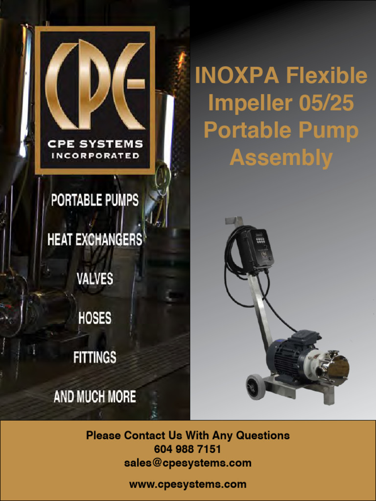 Inoxpa Flexible Impellers 5 25 | PDF | Pump | Mechanical Engineering