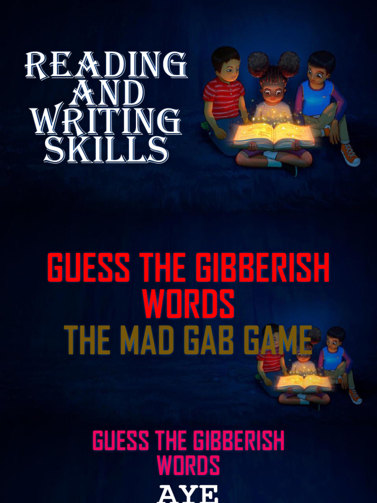 Guess the Gibberish: Reading Skills Game | PDF