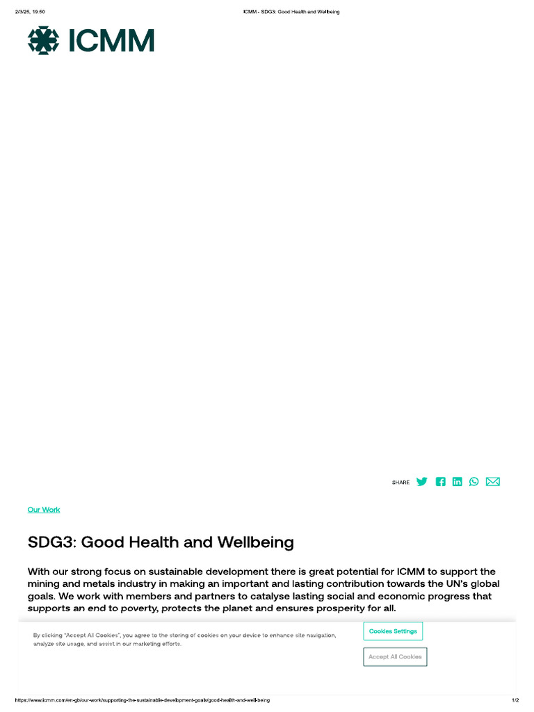 SDG3 - Good Health and Wellbeing | PDF