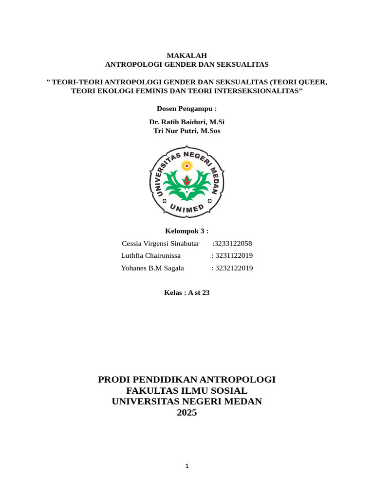 LPRN_ Kel 3 Gender Dan Seksualitas 132 New | PDF