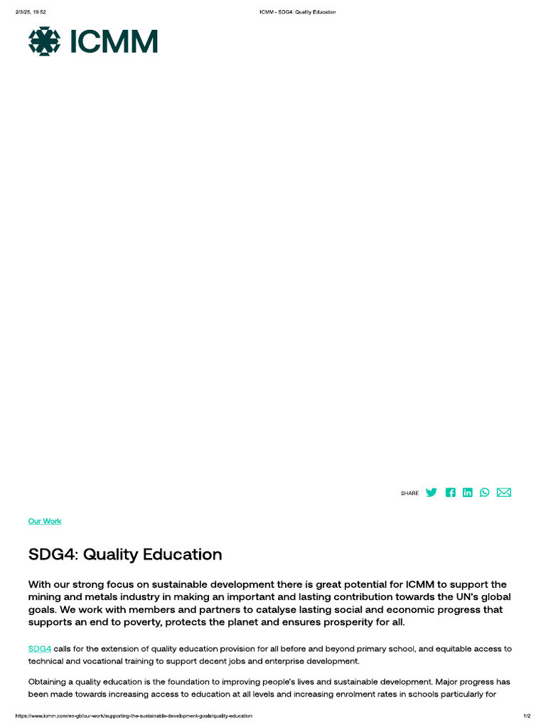 SDG4 - Quality Education | PDF