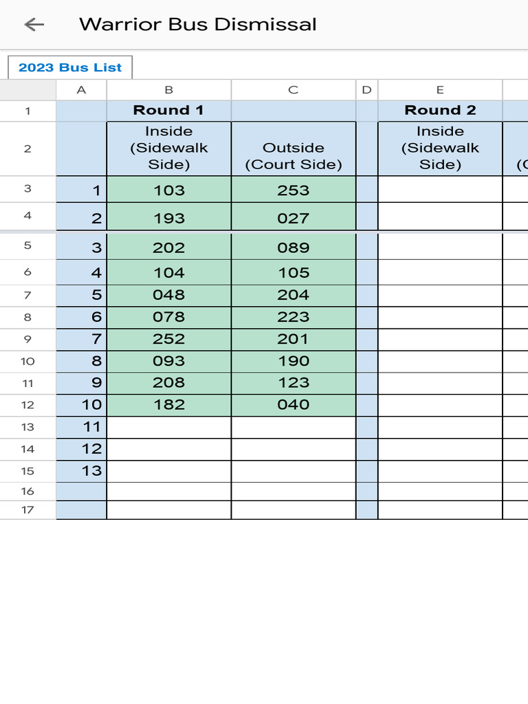 Warrior Bus Dismissal - Google Drive | PDF