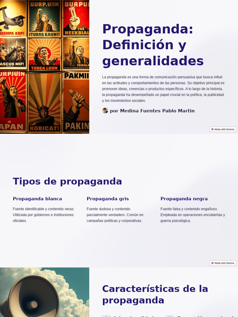 Propaganda Definicion y Generalidades | PDF | Propaganda | Persuasión