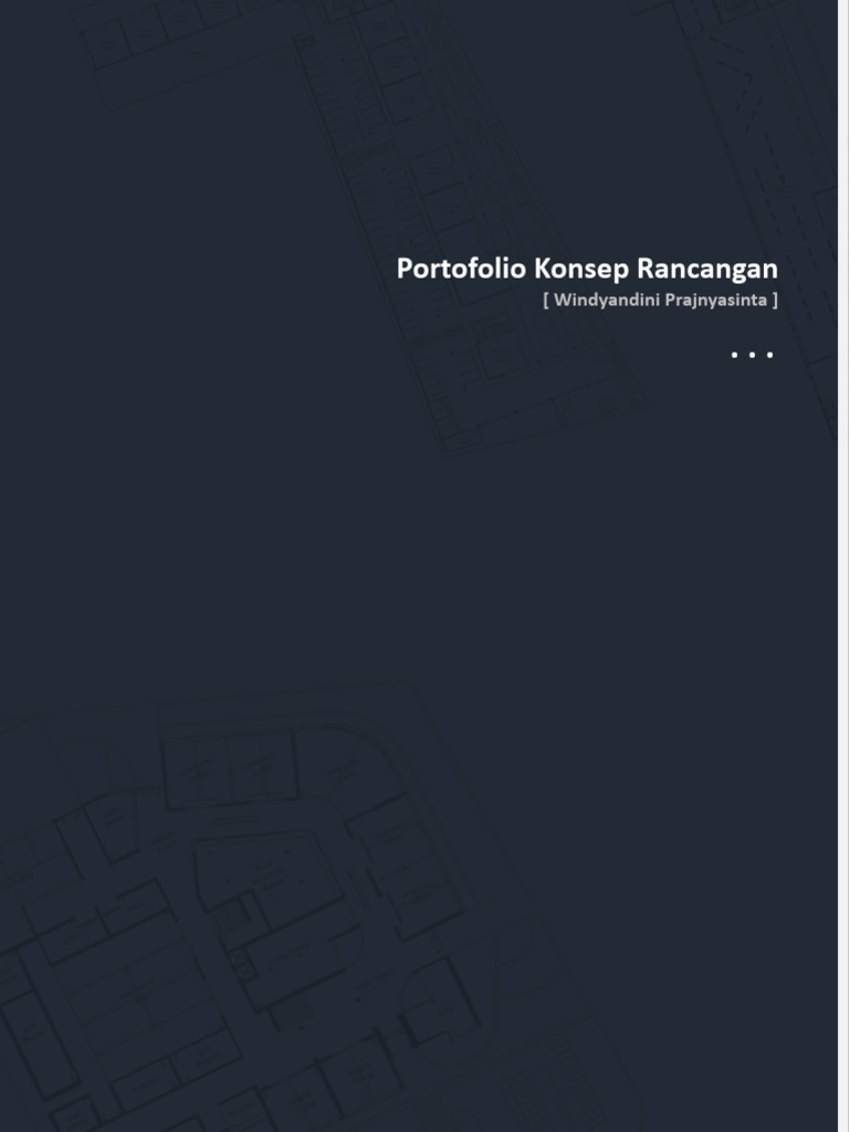 Portofolio Konsep Rancangan | PDF