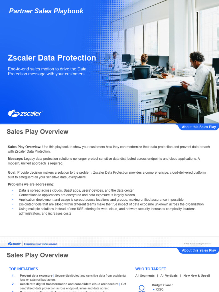 Zscaler Data Protection Sales Playbook | PDF | Cloud Computing ...