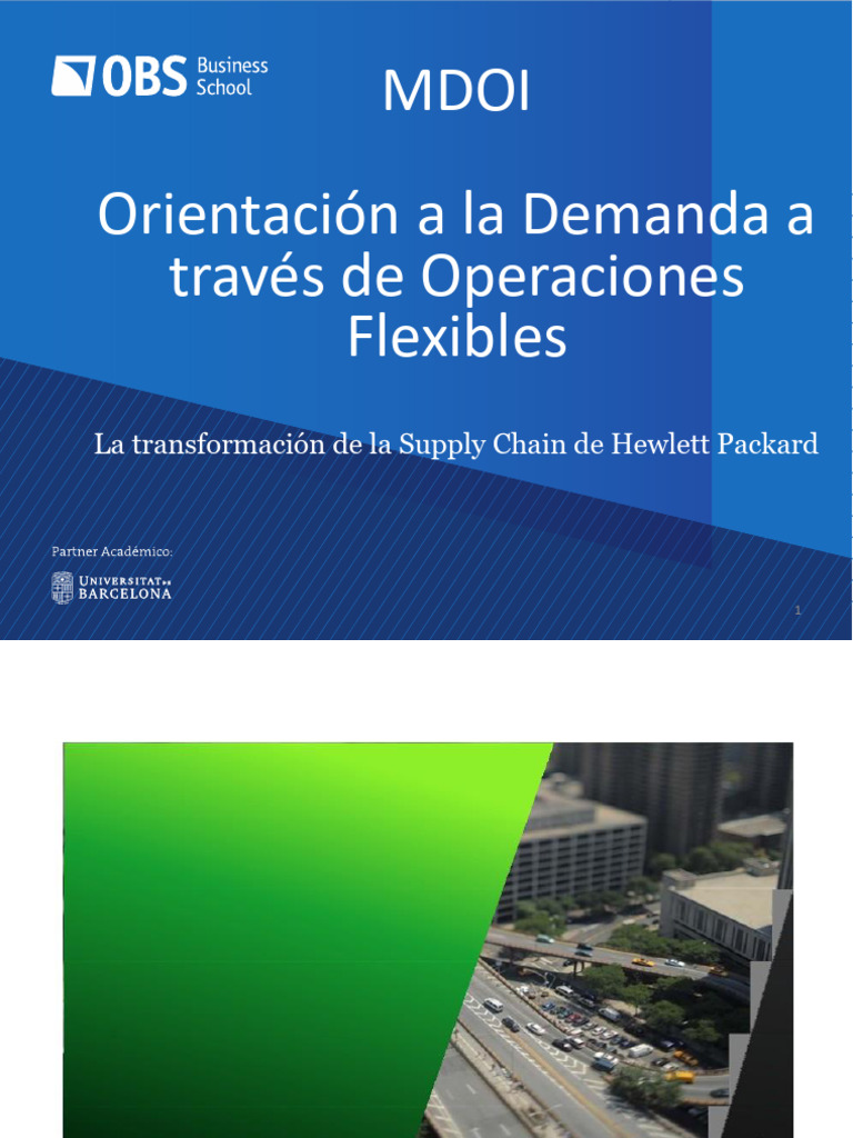 HP Supply Chain Transformation Insights | PDF | Hewlett Packard | Logistics